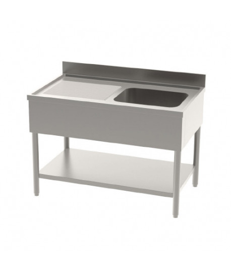 PLONGES 1 BAC - AVEC EGOUTTOIR A DROITE - LONGUEUR 1400